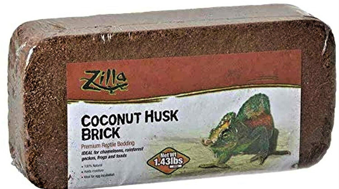 Zilla Coconut Husk Premium Reptile Bedding Brick 1.43 lbs 650 g – Happy ...